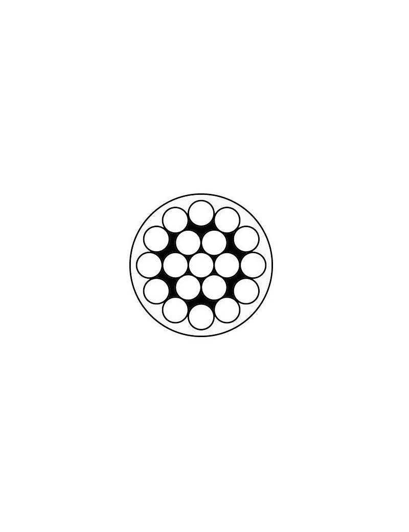 Câble inox monotoron 1x19 - gaine blanche