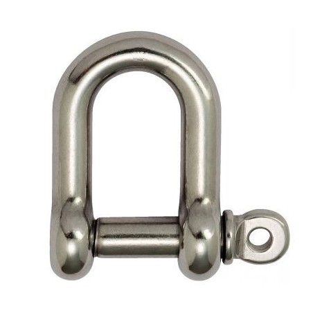 Manille droite inox pleine Ø5 - 11/17mm